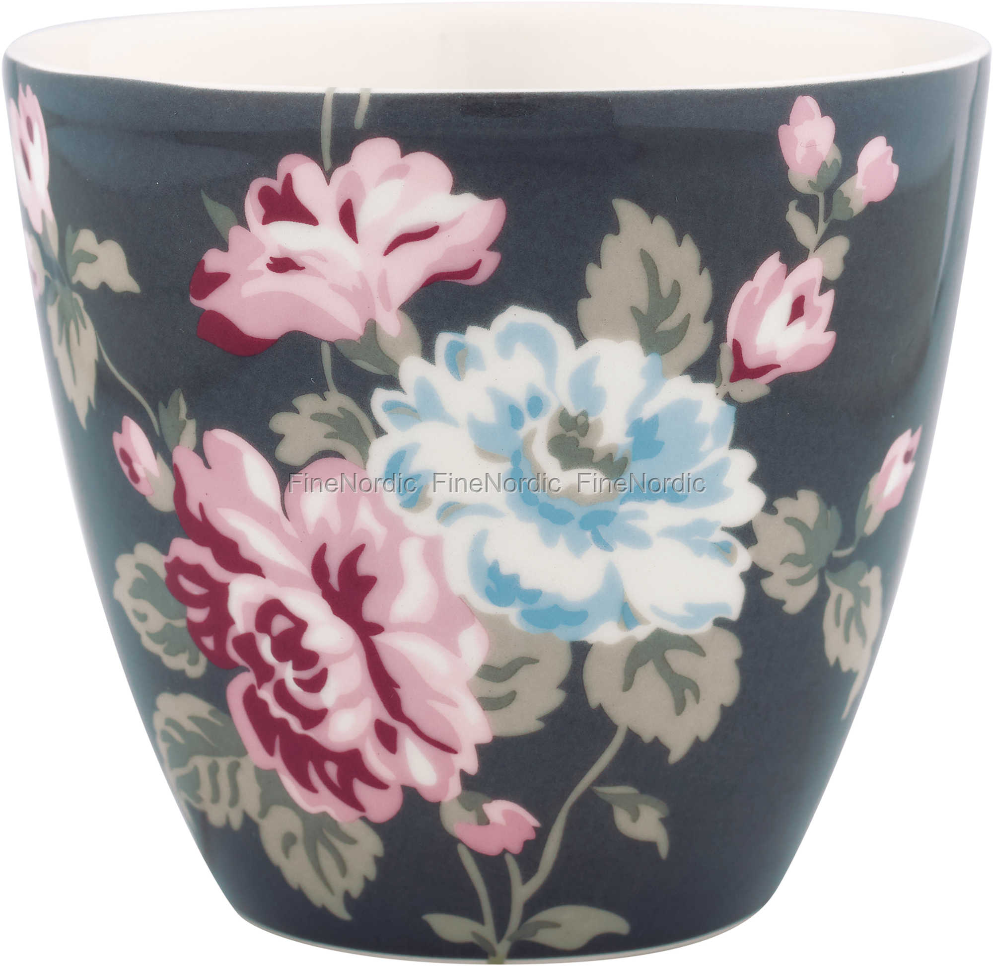 GreenGate Stoneware Latte Cup Maude Dark Grey