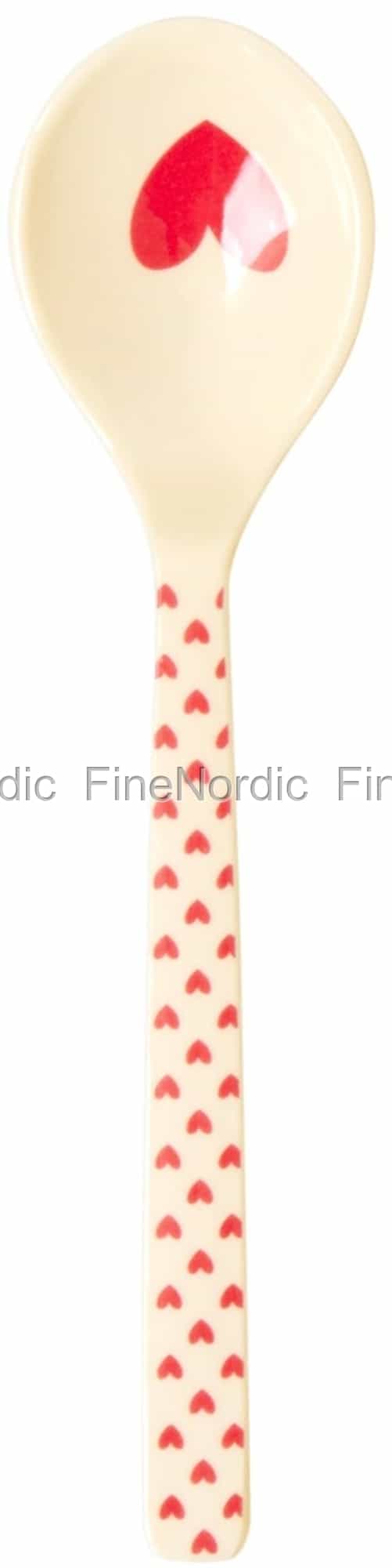 Rice Melamin Teelöffel - Favorite Hearts - Rot