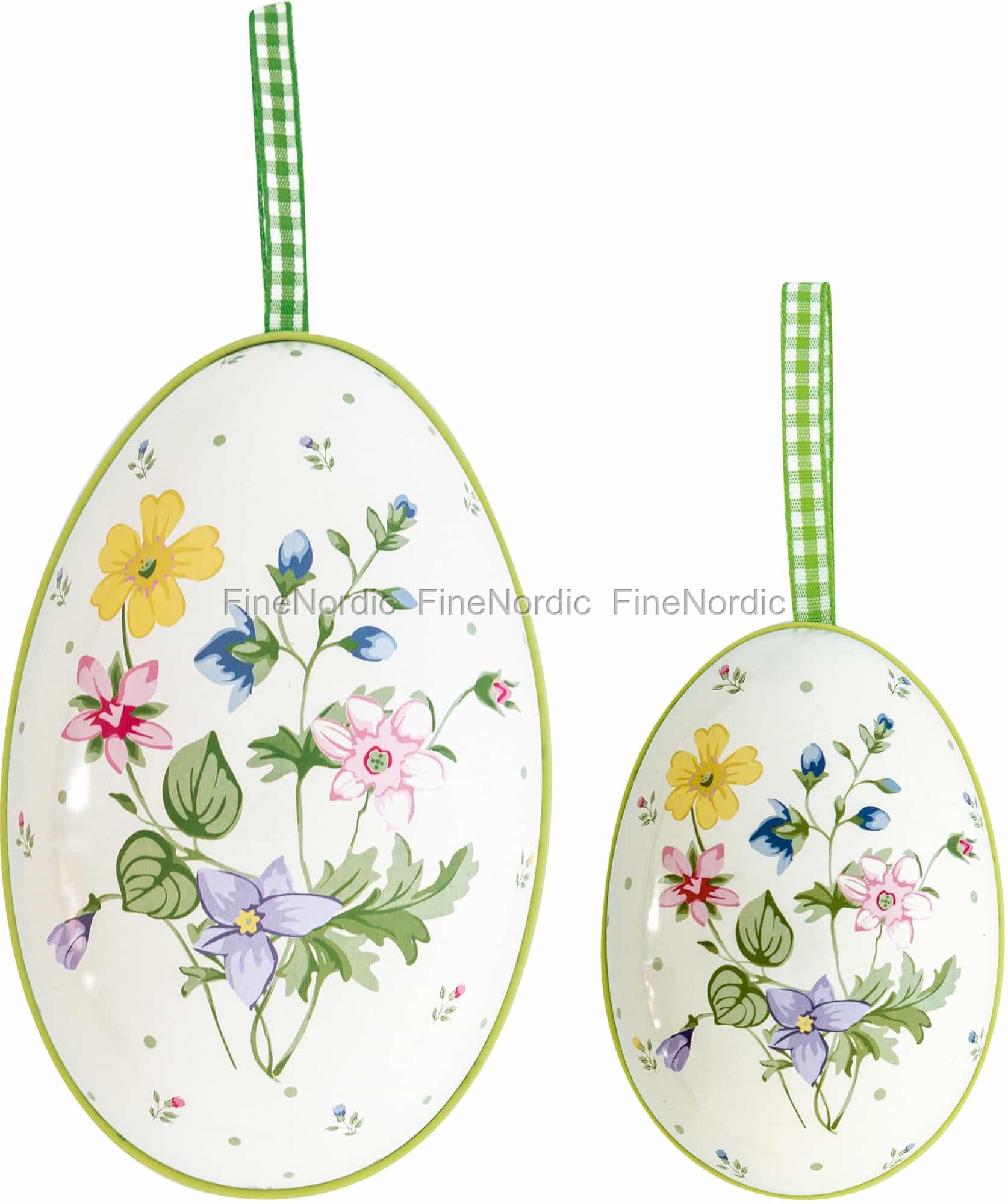 GreenGate Metall-Ei Karolina White 2er Set