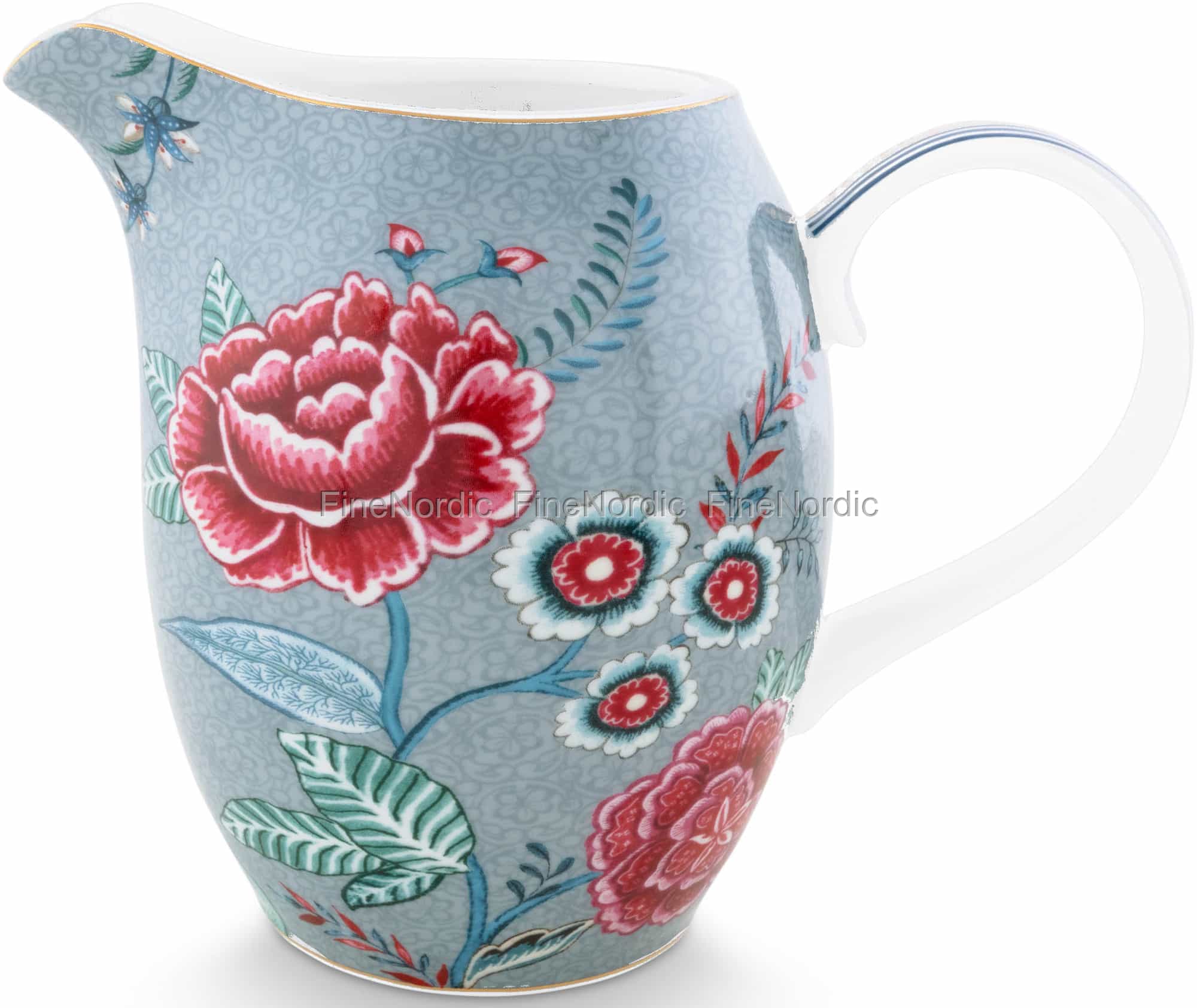 Pip Studio Krug Groß Flower Festival Hellblau 950 ml