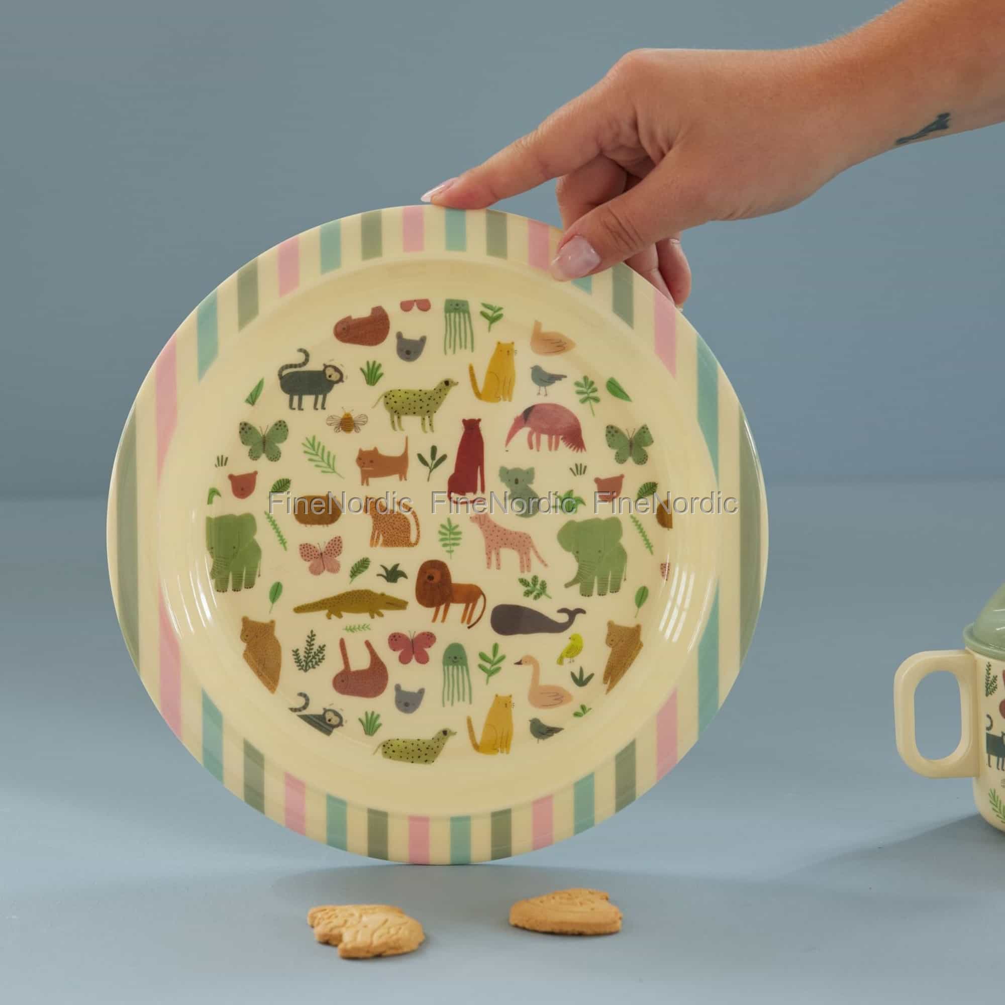 Rice Melamin Kinderteller - Sweet Jungle