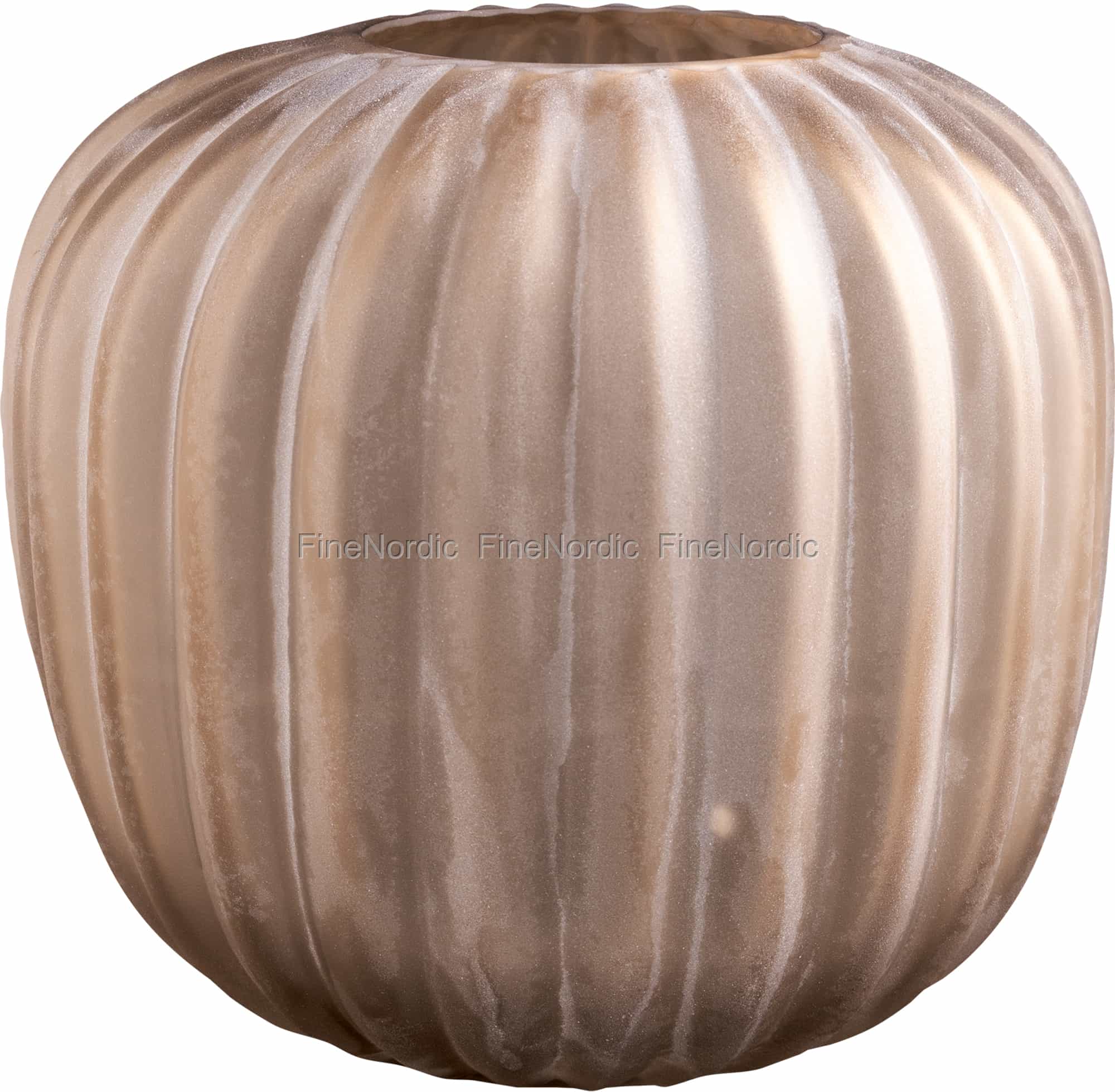 GreenGate Glasvase Flute Sand Groß