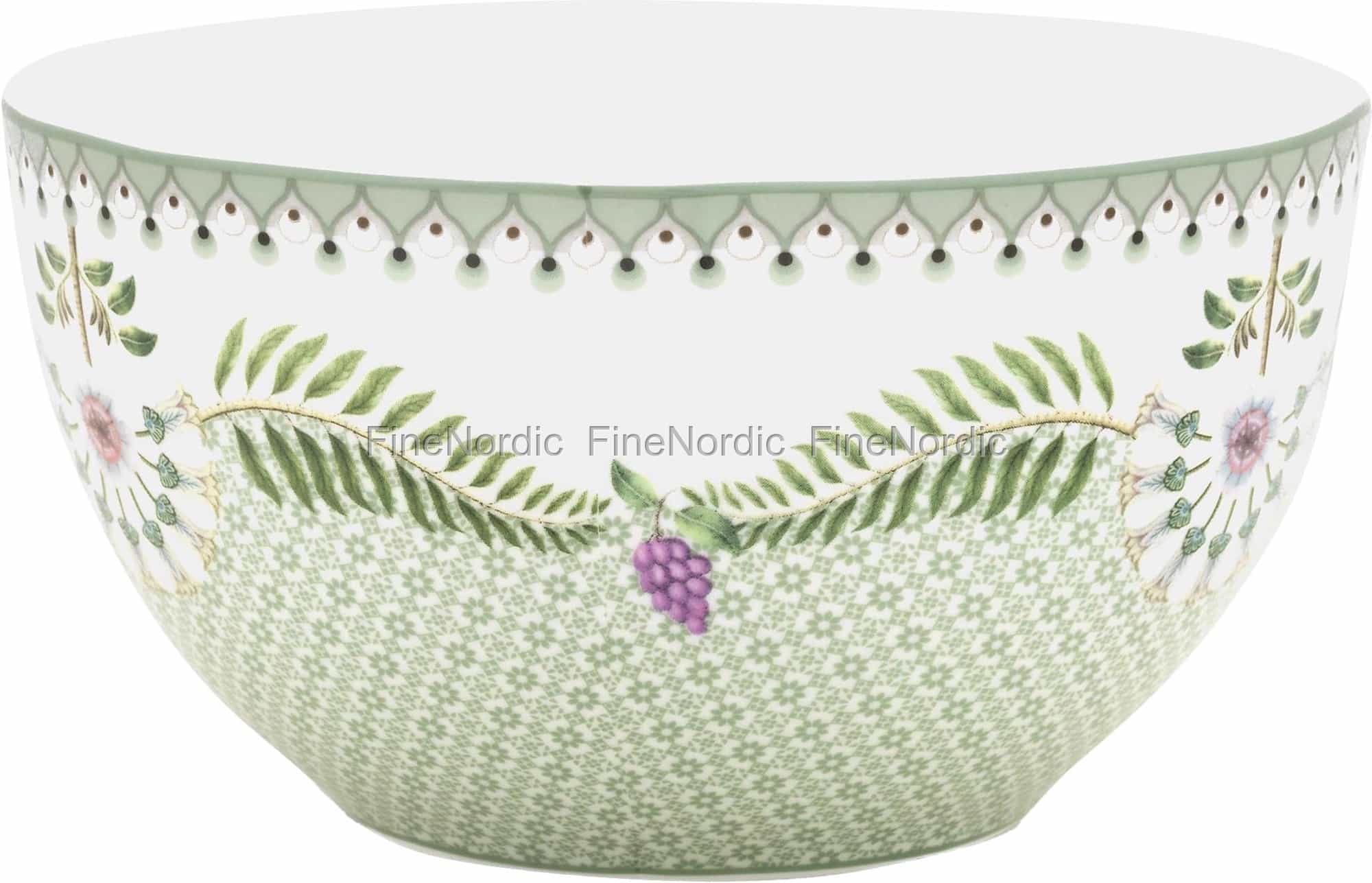 Pip Studio Schüssel Lily & Lotus Tiles Hellgrün 15 cm