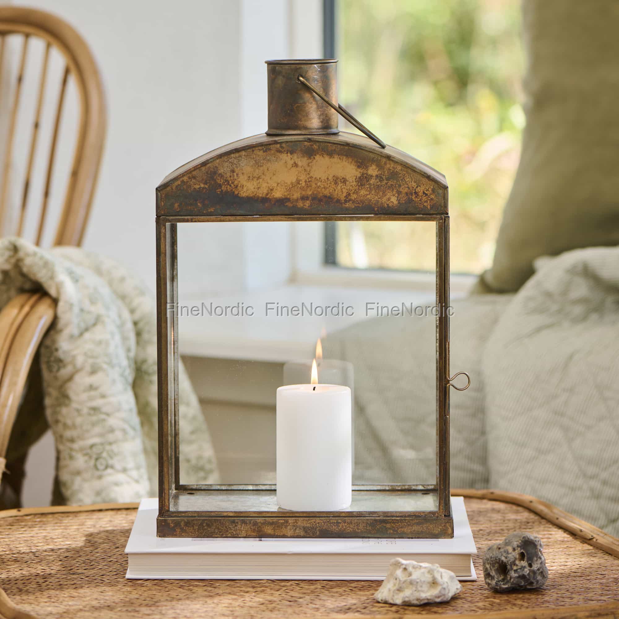 Ib Laursen Laterne Simon Abgerundetes Dach Messing